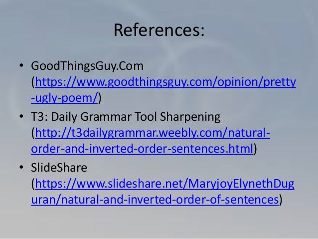 Normal And Inverted Word Order normal-and-inverted-word-order