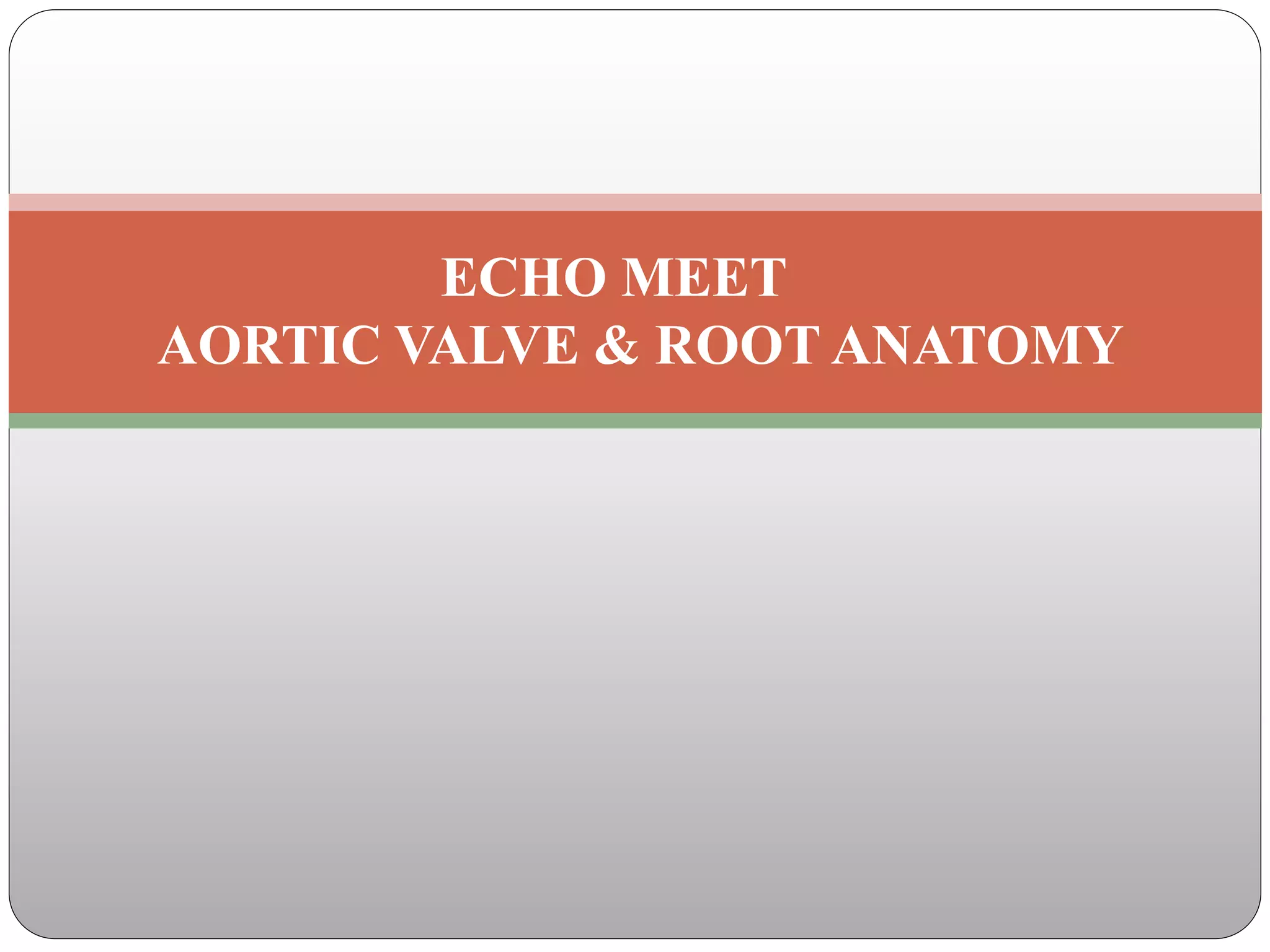 Normal aortic valve echocardiogram | PPTX