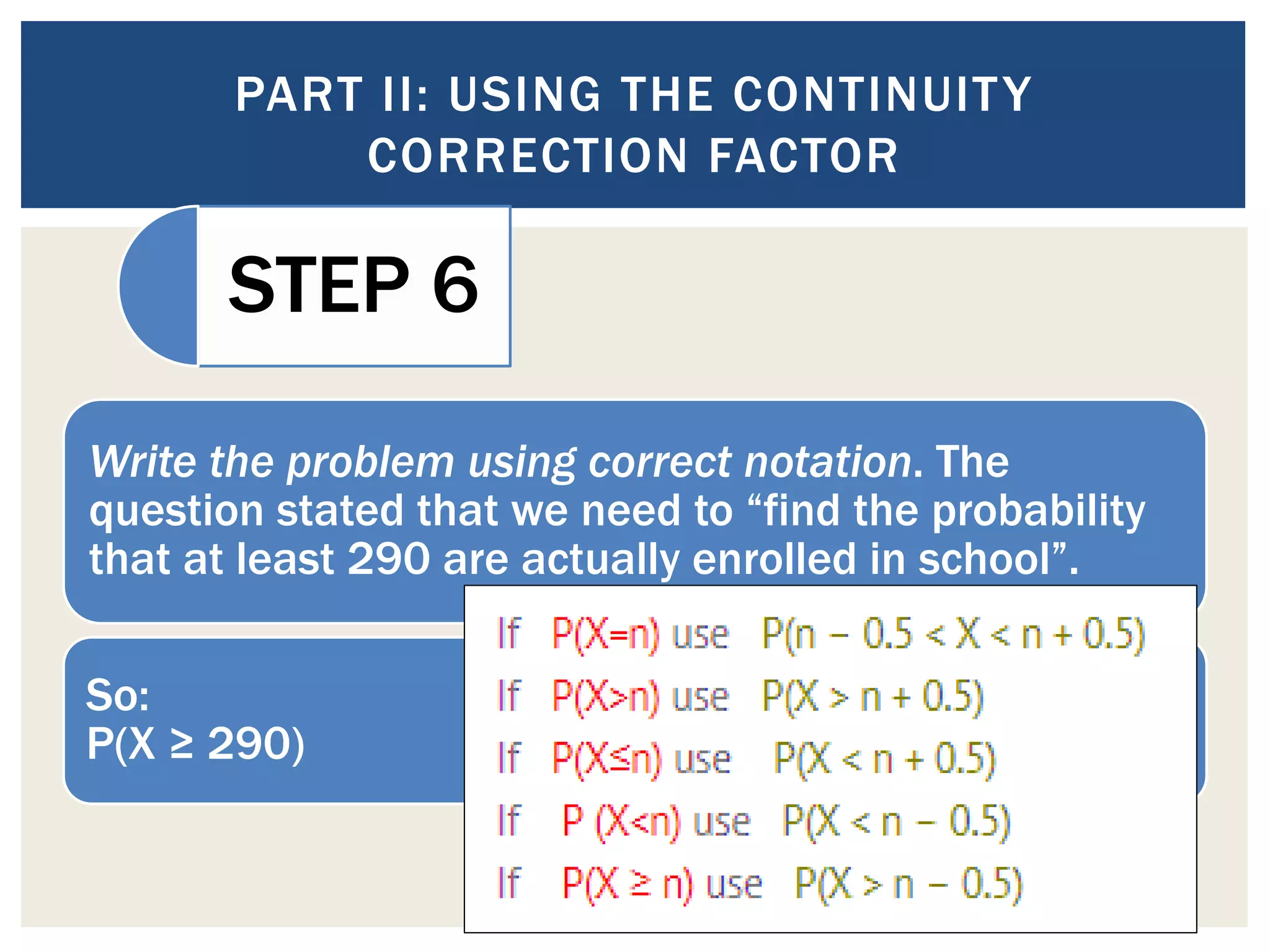 Normal Approximation To Binomial Distribution Pptx