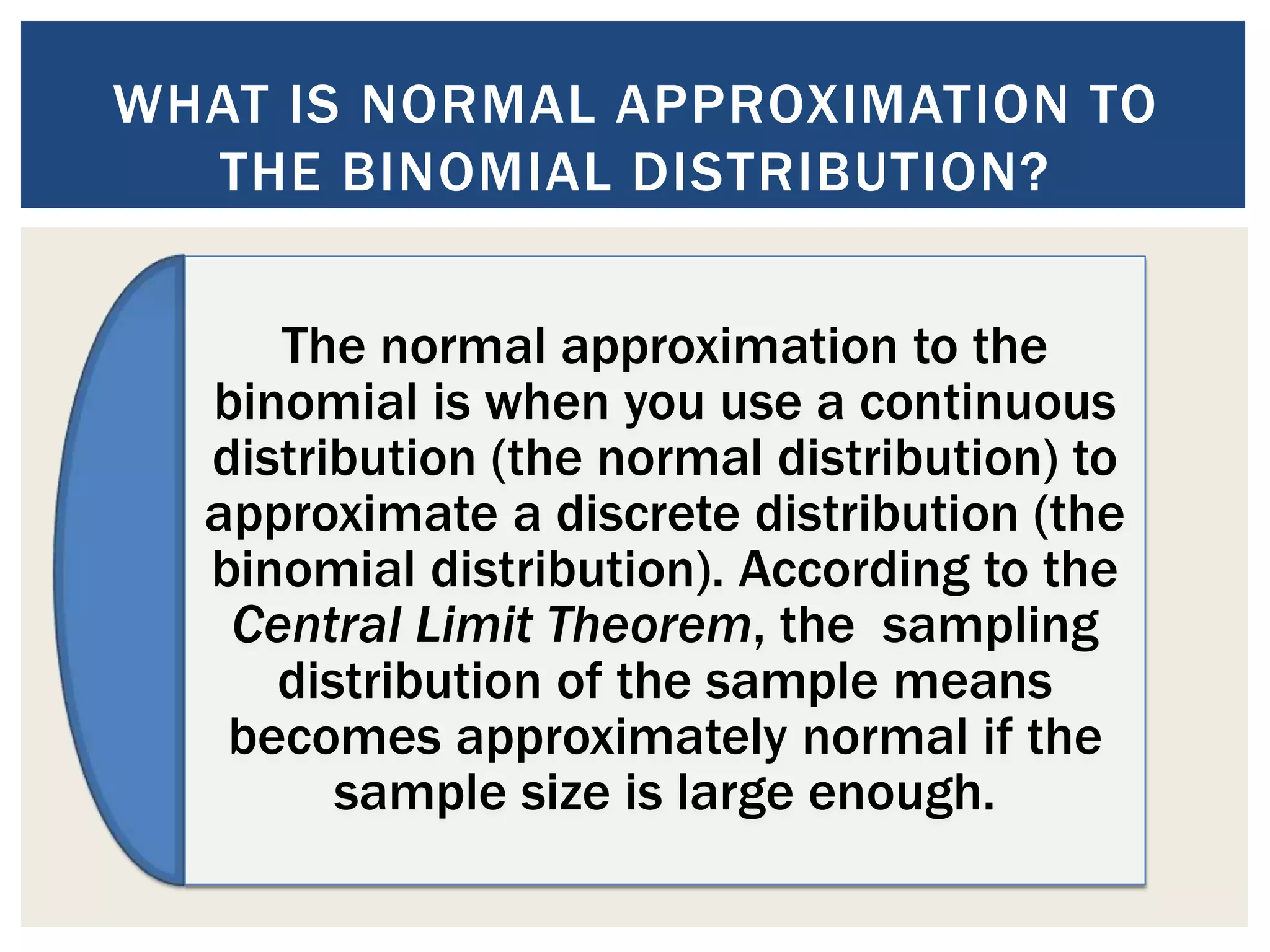 Normal Approximation to Binomial Distribution.pptx Normal Approximation to Binomial Distribution.pptx