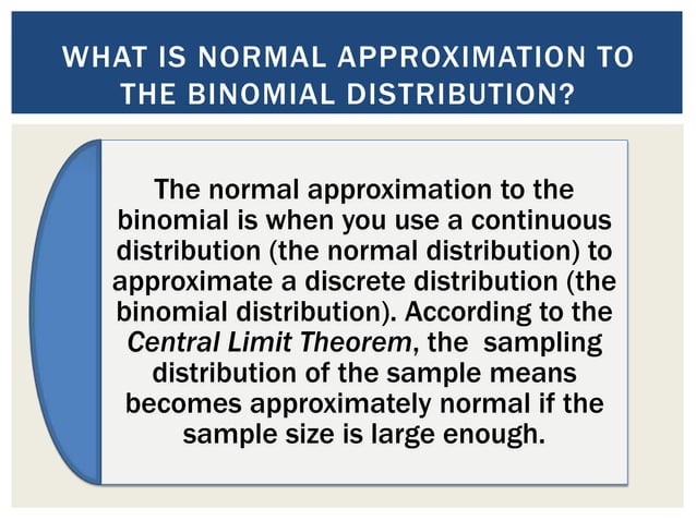 Normal Approximation to Binomial Distribution.pptx Normal Approximation to Binomial Distribution.pptx