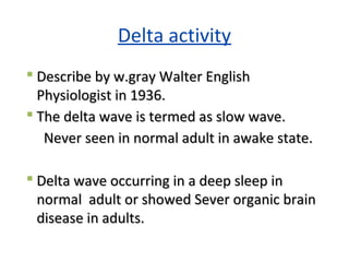 Normal Awake Eeg Overview Waveform Description Clinical
