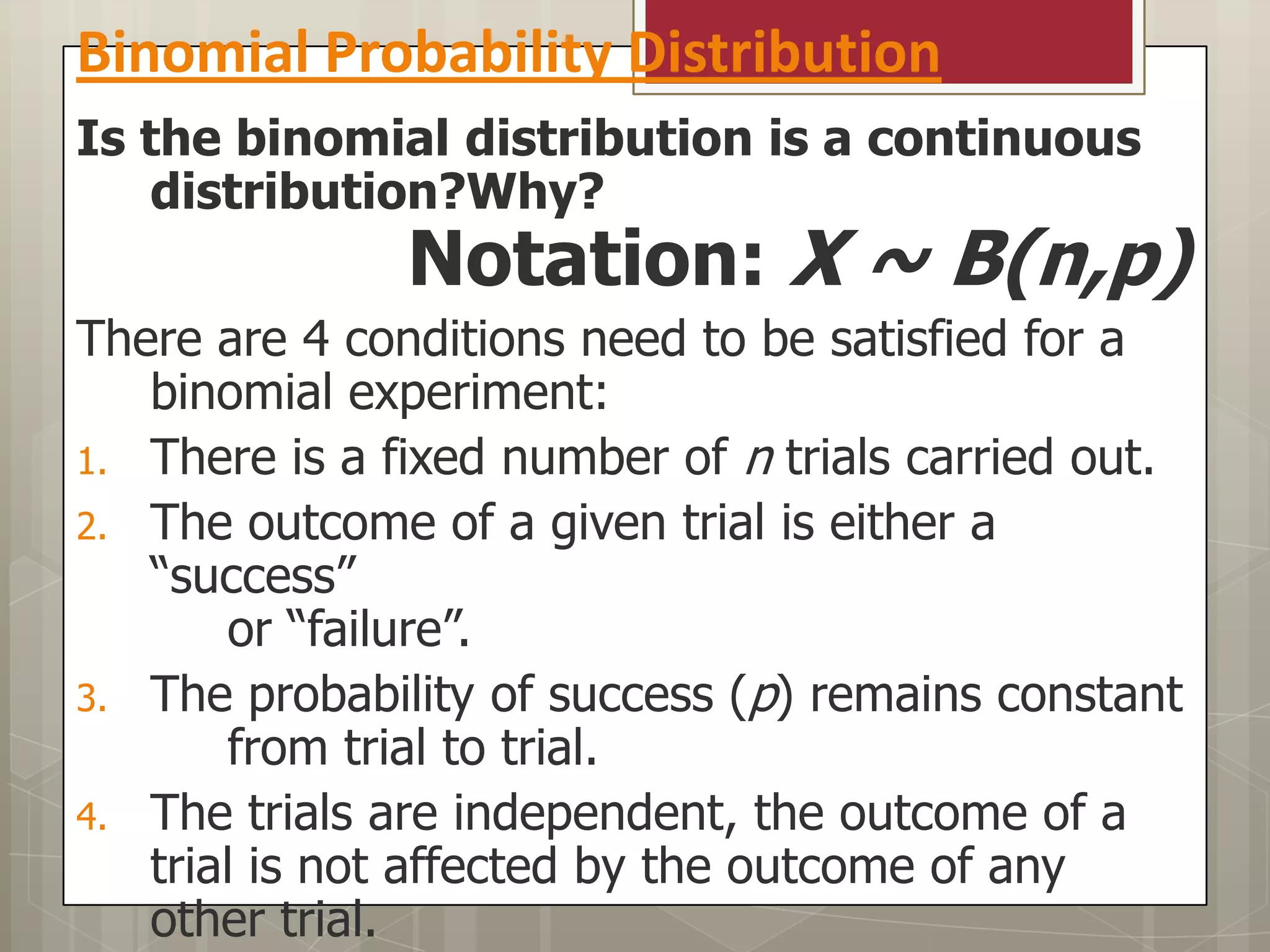 Normal Distribution, Binomial Distribution, Poisson Distribution | PPTX