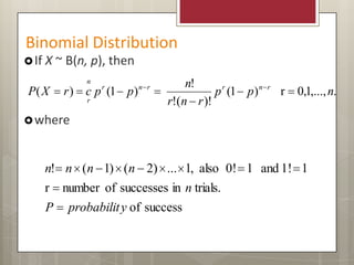Normal Distribution, Binomial Distribution, Poisson Distribution | PPTX