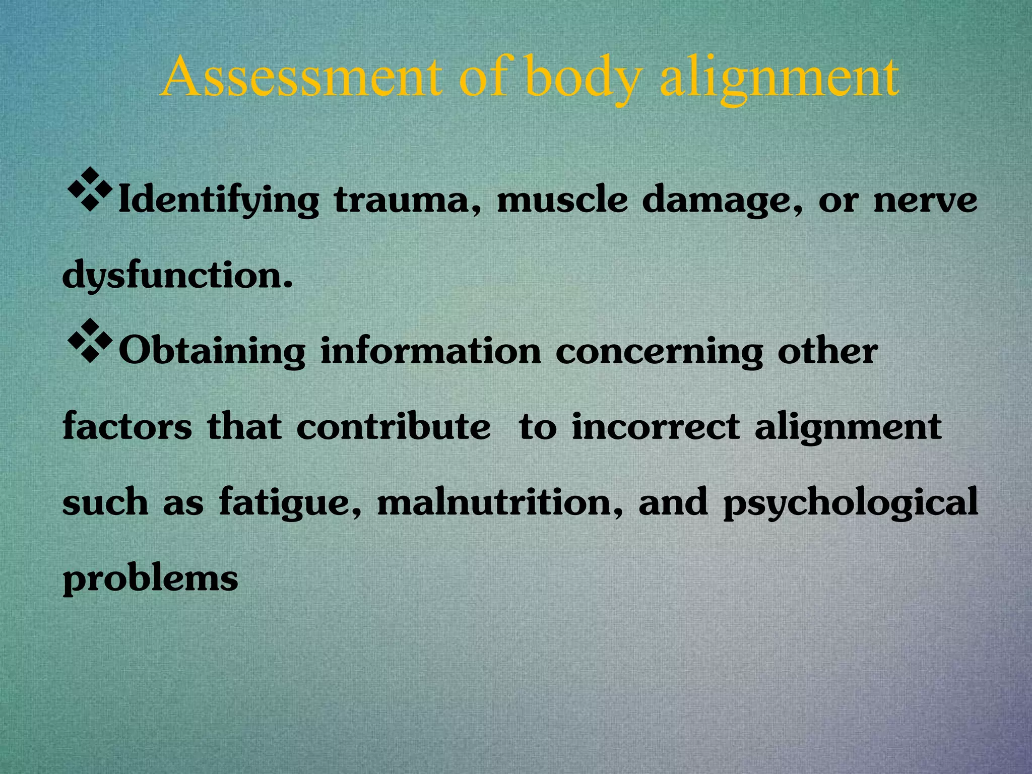Normal body allignment | PPTX