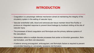 Normal coagulation | PPTX