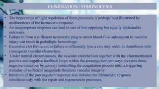 Normal Coagulation Physiology Physiologic Blood Coagulation Normal ...