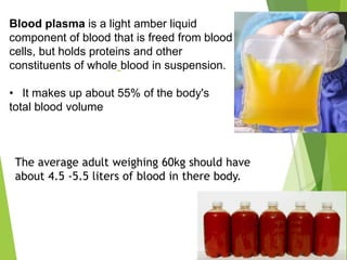 Normal constituents of Blood | PPTX