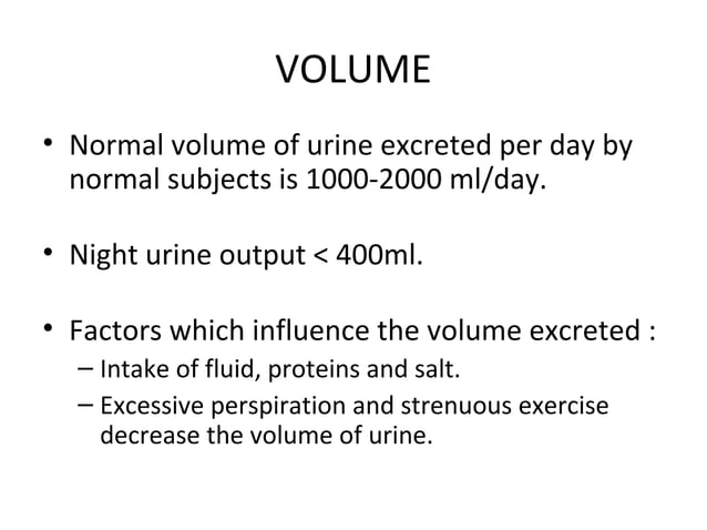 Normal constituents of urine | PPT