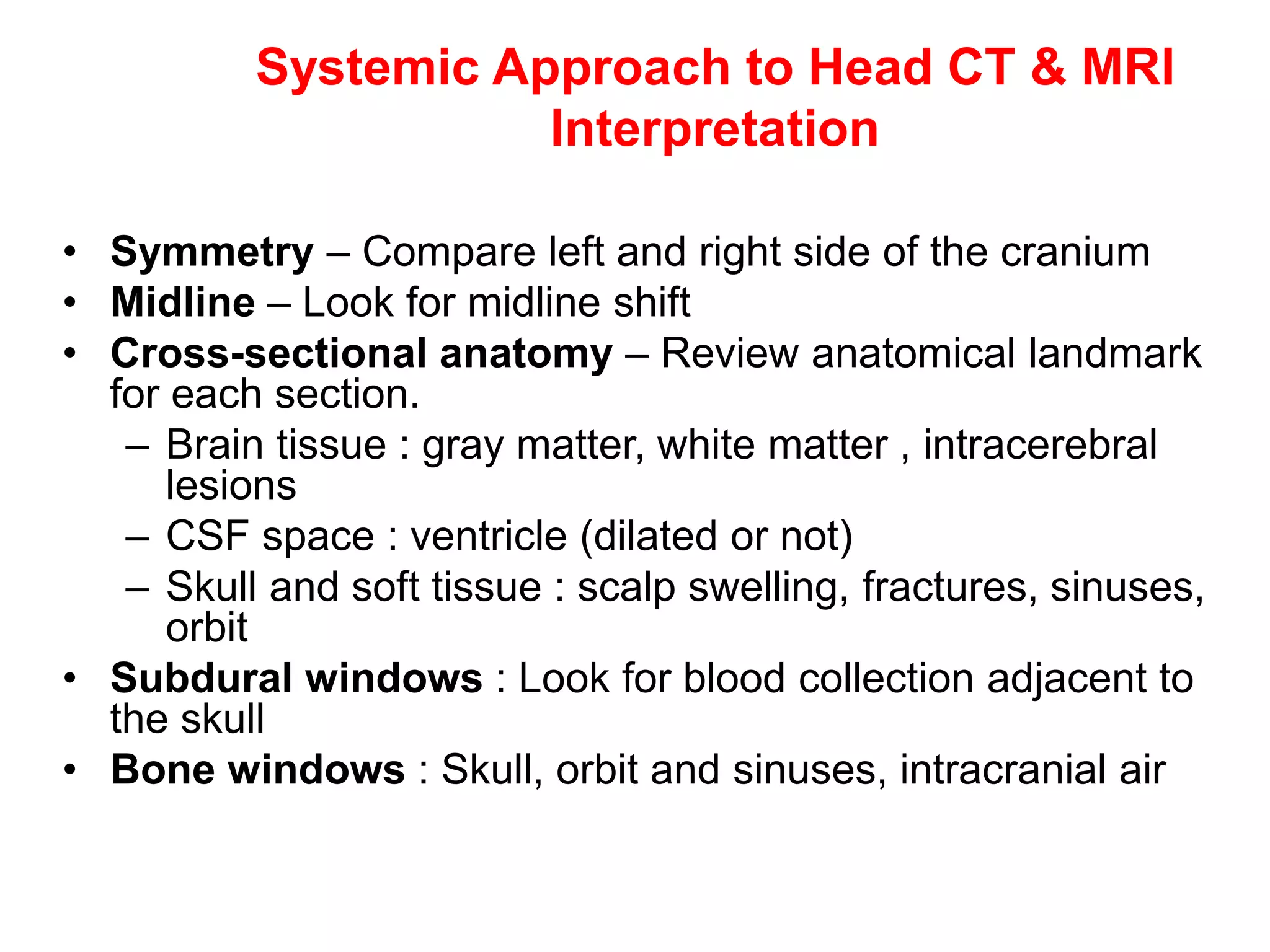 Normal CT BRAIN | PPTX