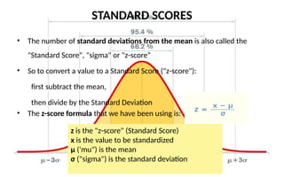 NORMAL CURVE in biostatistics and application | PPTX