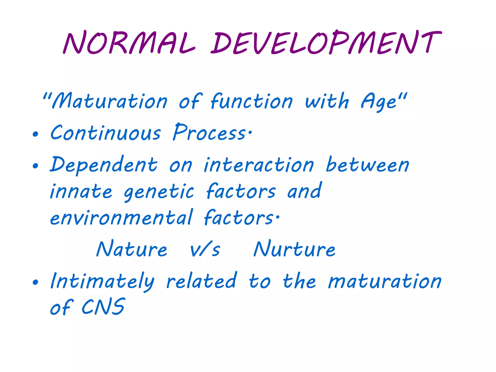 NORMAL DEVELOPMENTAL MILESTONES TILL 1 YEAR | PPT