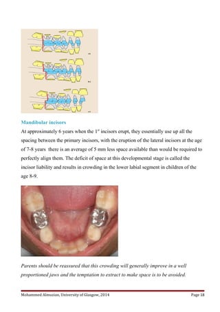 Normal development of the dentition for orthodontists by Almuzian | DOC