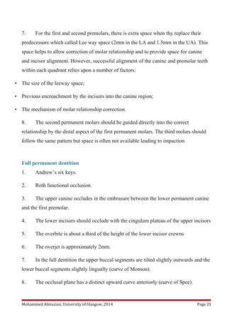 Normal development of the dentition for orthodontists by Almuzian | DOC
