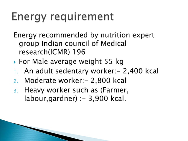 Normal dietary requirements and deficiency diseases of each | PPTX ...