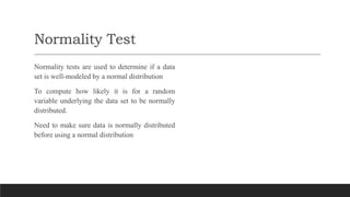 Normal distribtion curve | PPTX