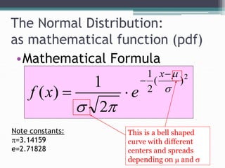 Normal distribution | PPTX