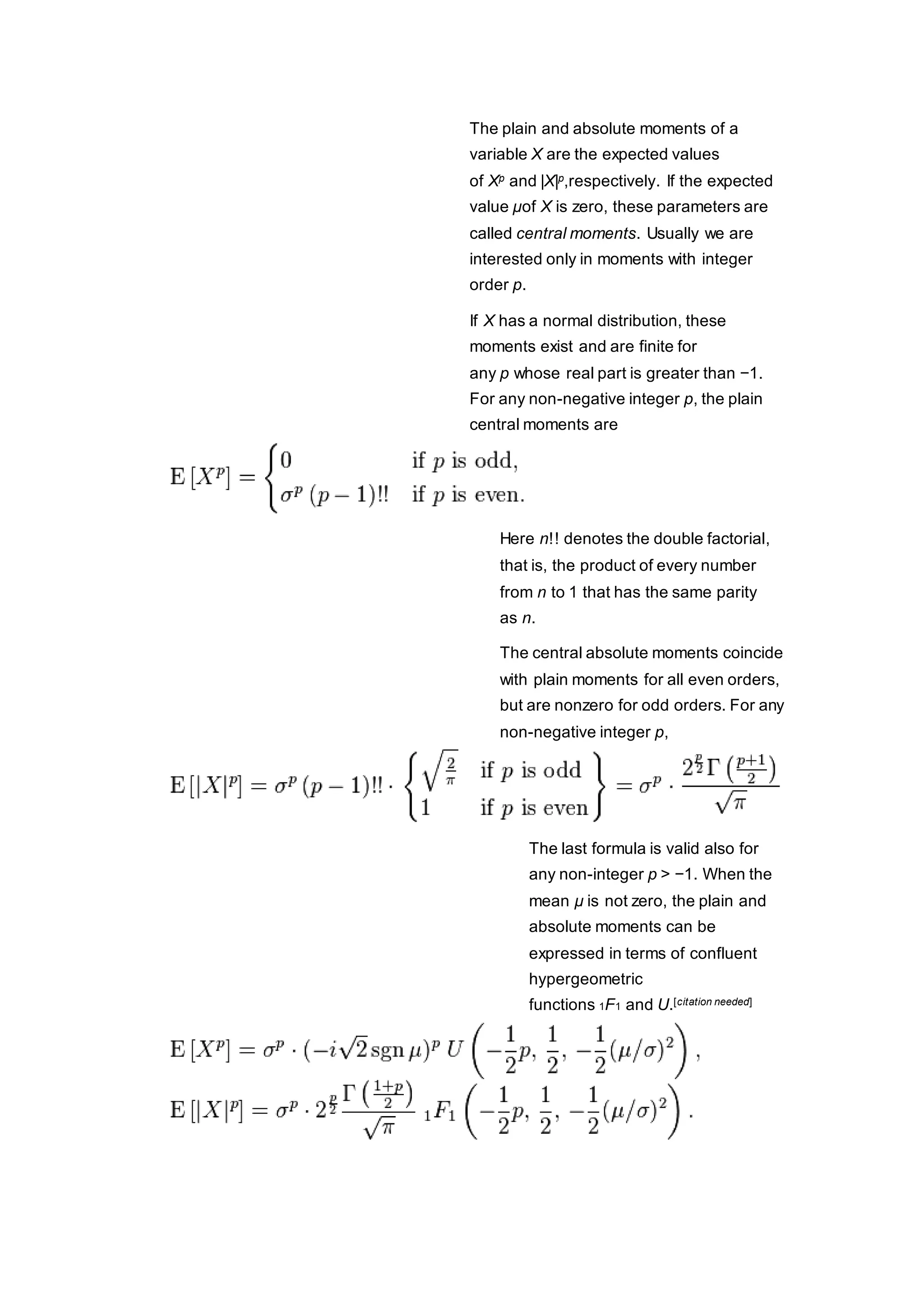 Normal distribution | DOCX