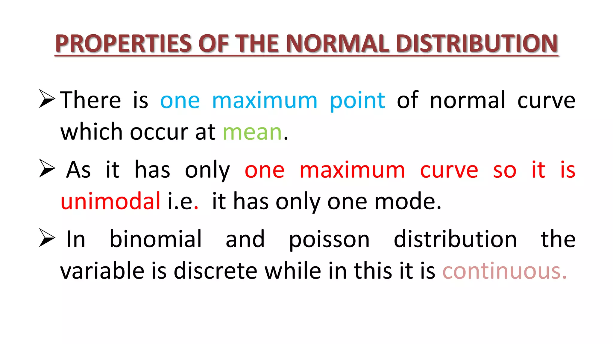 Normal distribution | PPTX
