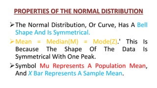 Normal distribution | PPTX