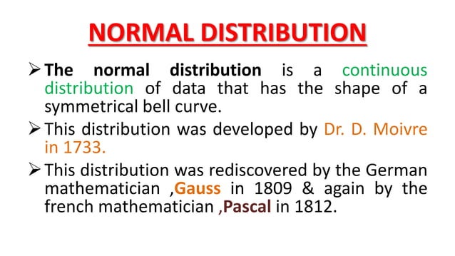 Normal distribution | PPTX