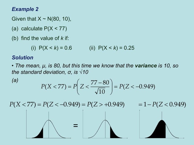 Normal Distribution of data (Continous data) | PPT