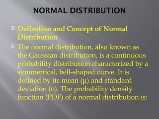 Normal distribution for Biostatistician.pptx