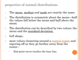 normal distribution..................ppt