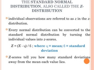 normal distribution..................ppt