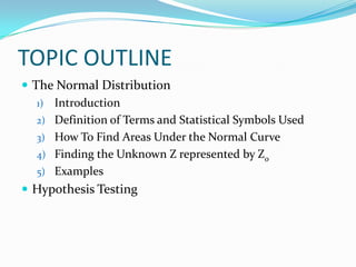 Normal distribution and hypothesis testing | PPTX | Physics | Science