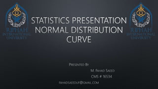 Normal distribution curve | PPTX