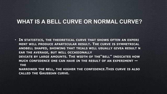 Normal distribution curve | PPTX