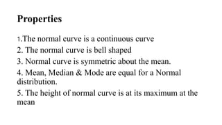Normal Distribution Curve & Properties.pptx