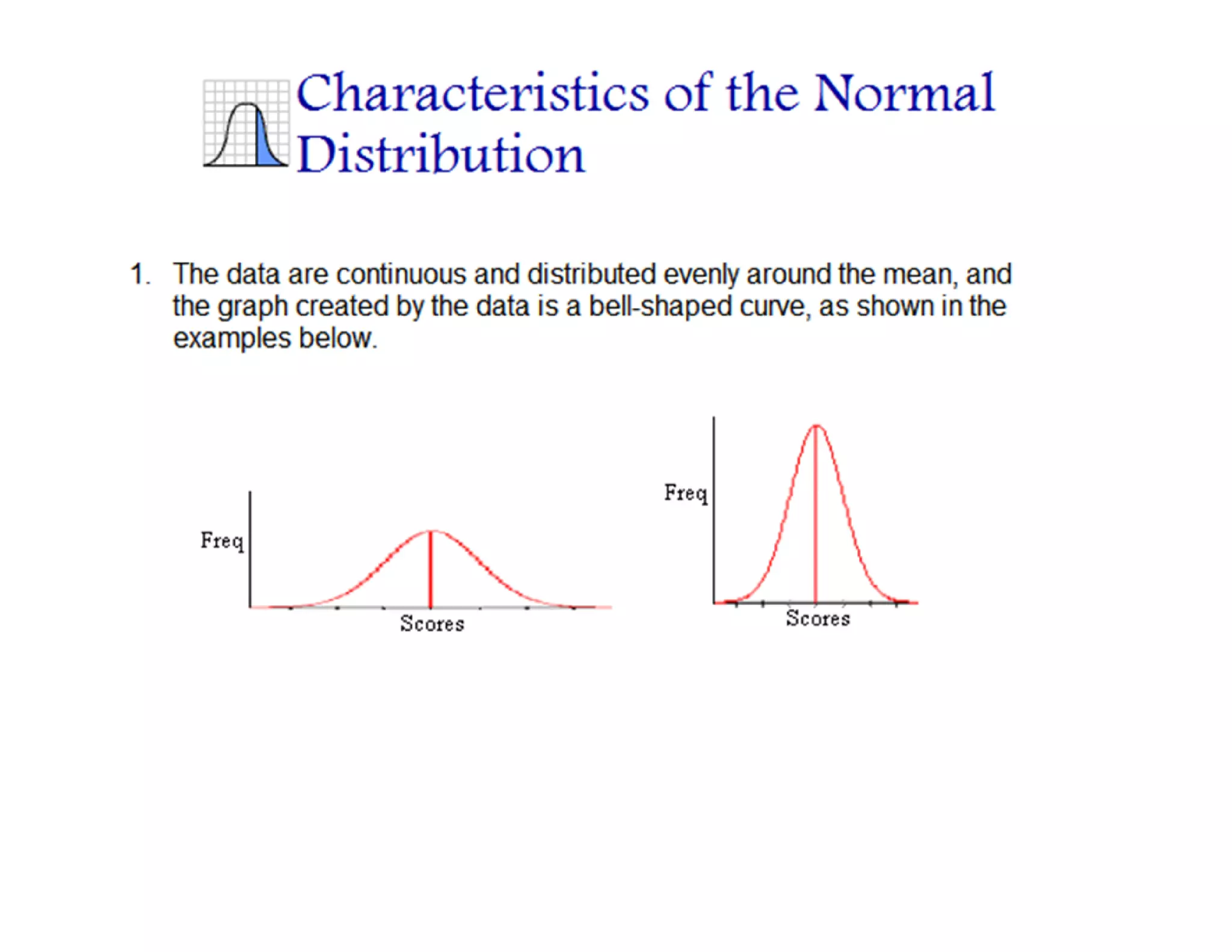 Normal distribution notes | PDF