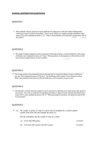 NORMAL DISTRIBUTION TSTATISTICS QUESTIONS.pdf