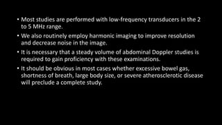 Normal doppler spectral pattern of abdominal and limb vessels final | PPTX