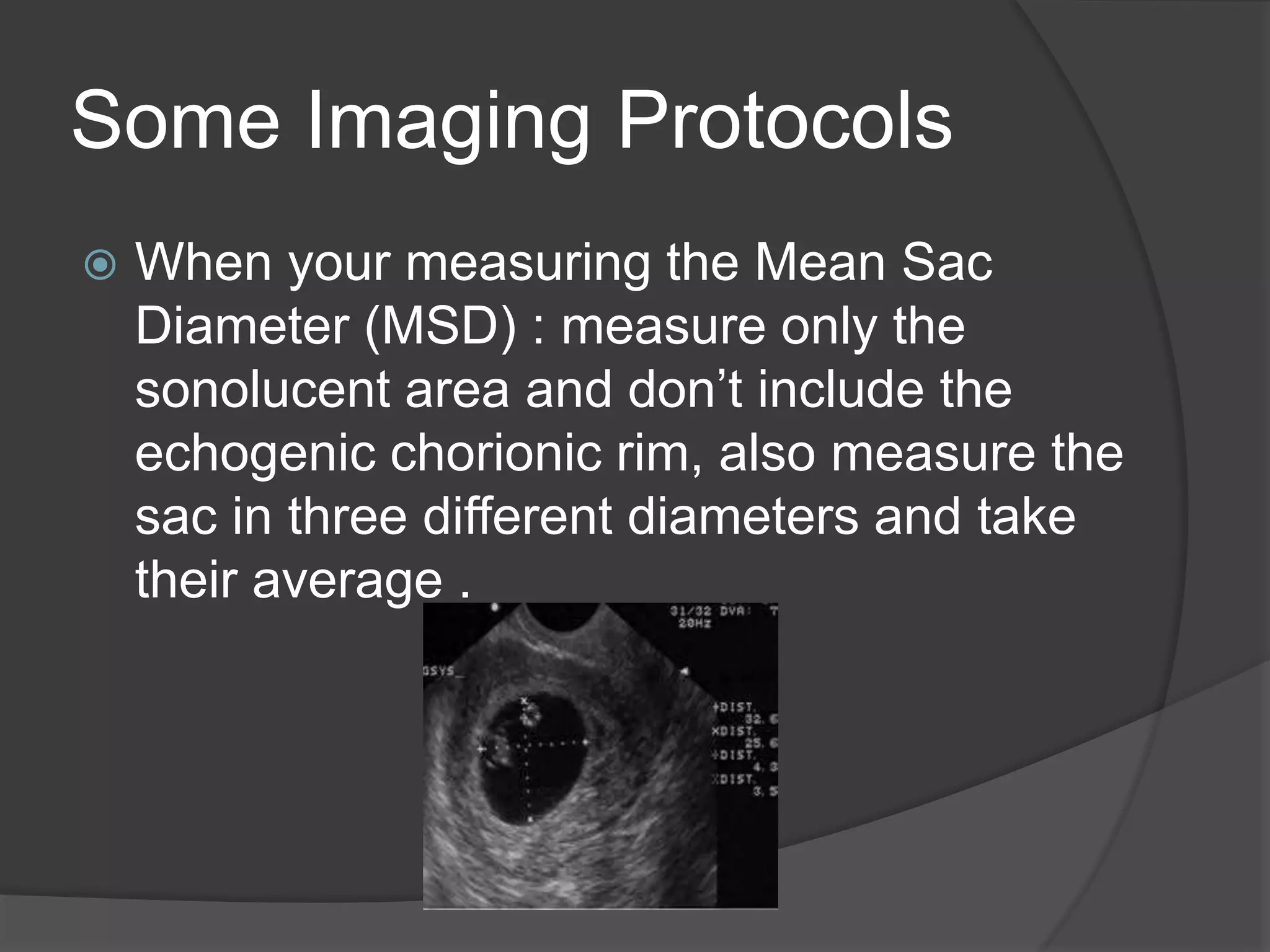 Normal early pregnancy imaging | PPT
