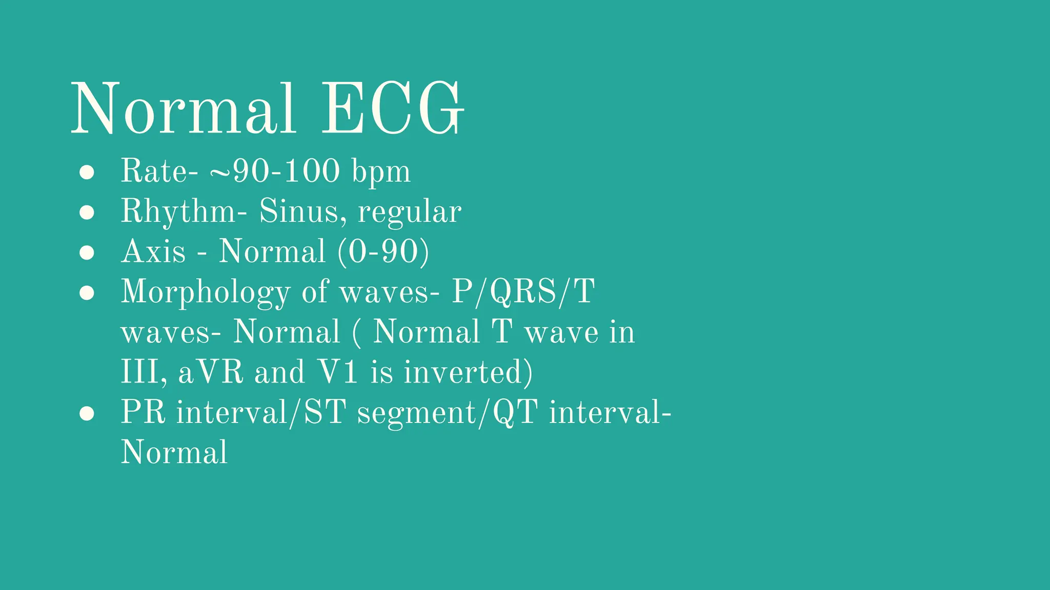 NORMAL Electrocardiography for Medical and Nursing Students | PPTX