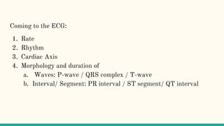 NORMAL Electrocardiography for Medical and Nursing Students | PPTX