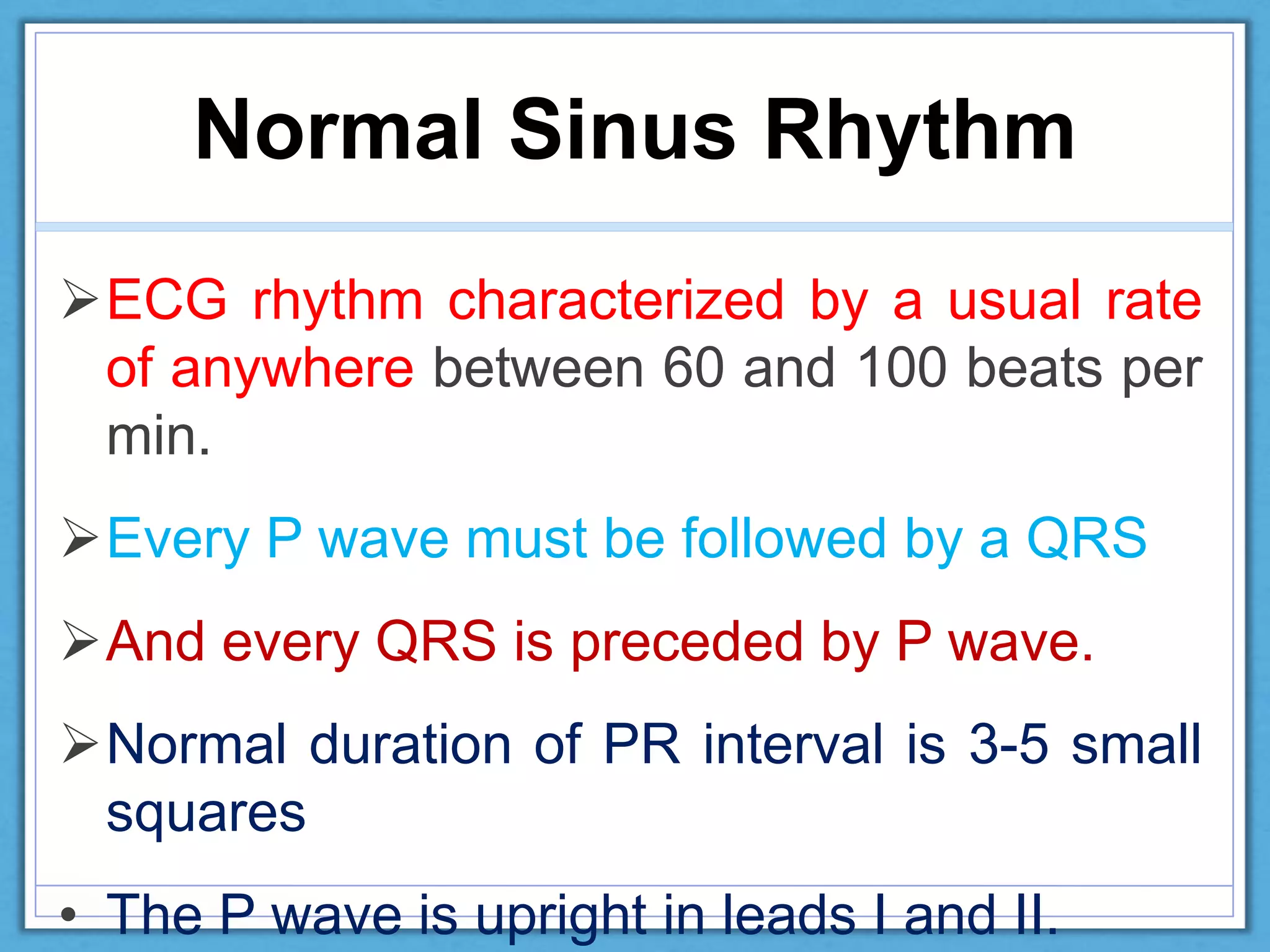 Normal ecg interpretation | PPTX
