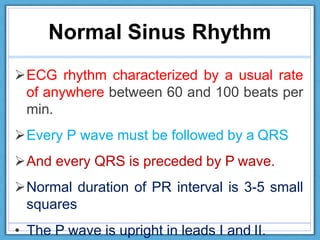 normalecginterpretation in human heart ppt | PPT