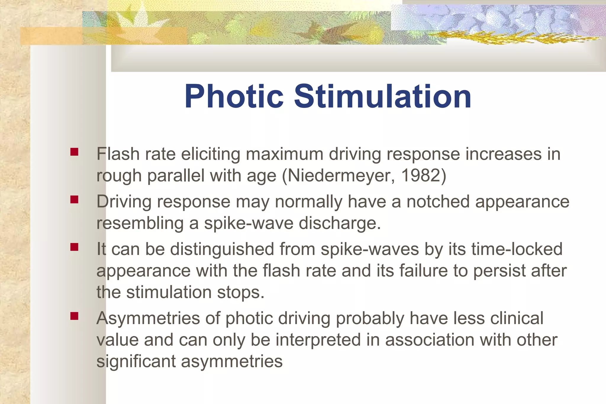 Normal EEG patterns, frequencies, as well as patterns that may simulate ...