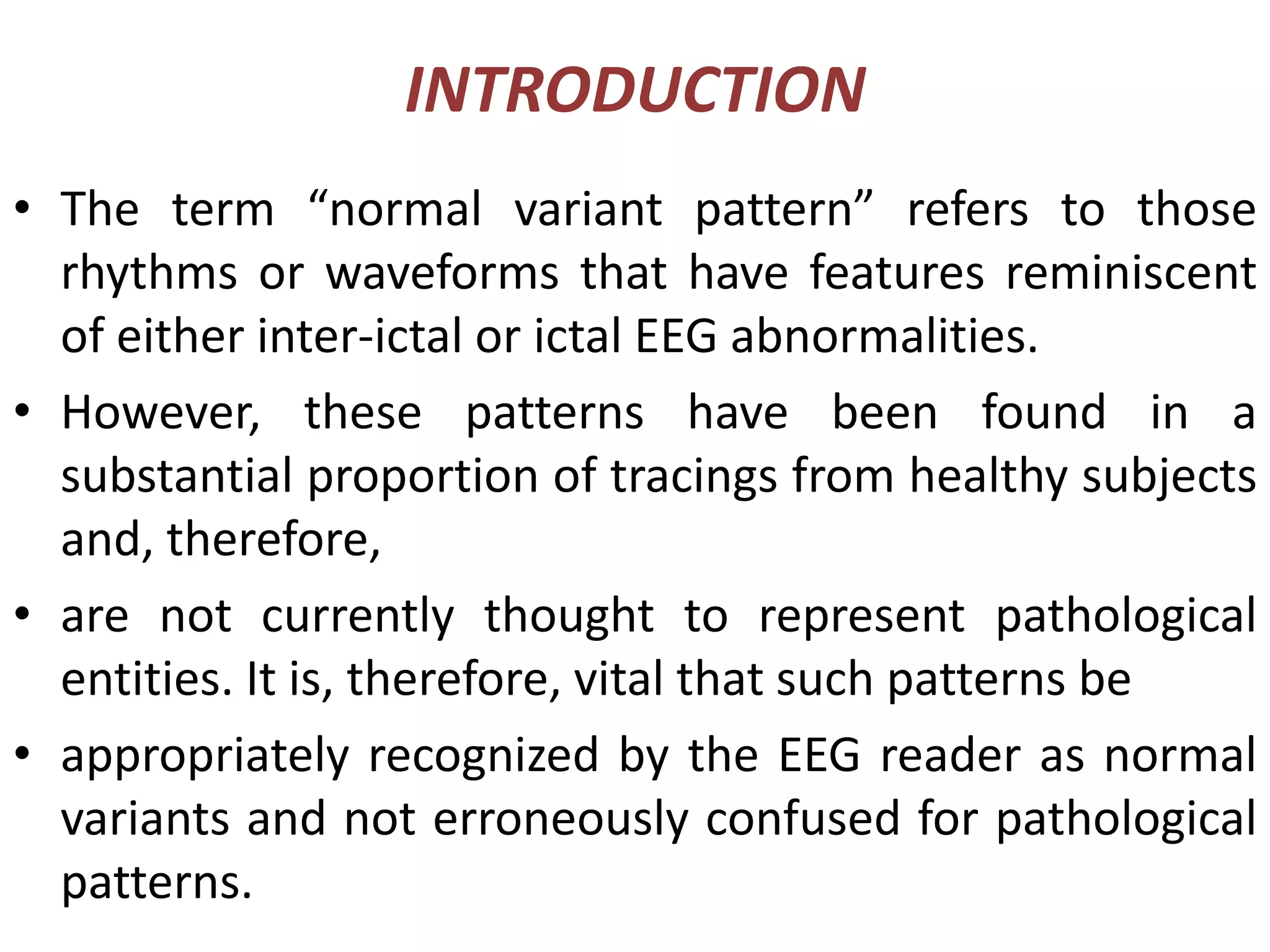 EEG Variants By IM | PPTX