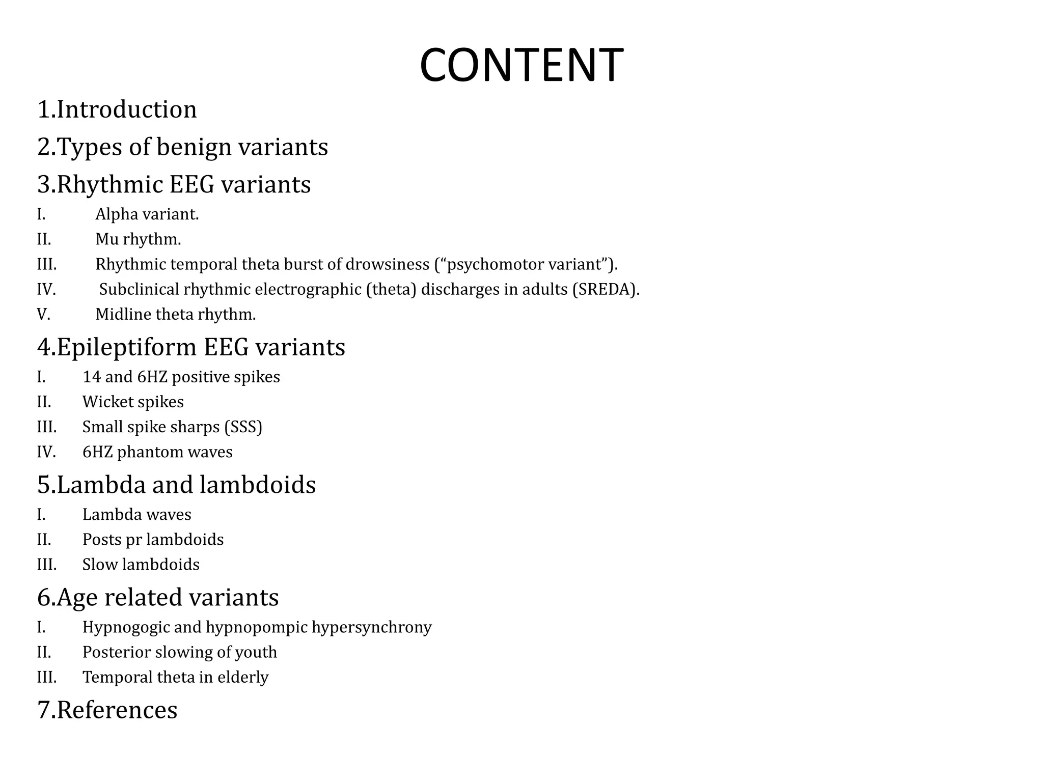 Normal eeg variants by faizan abdullah | PPT
