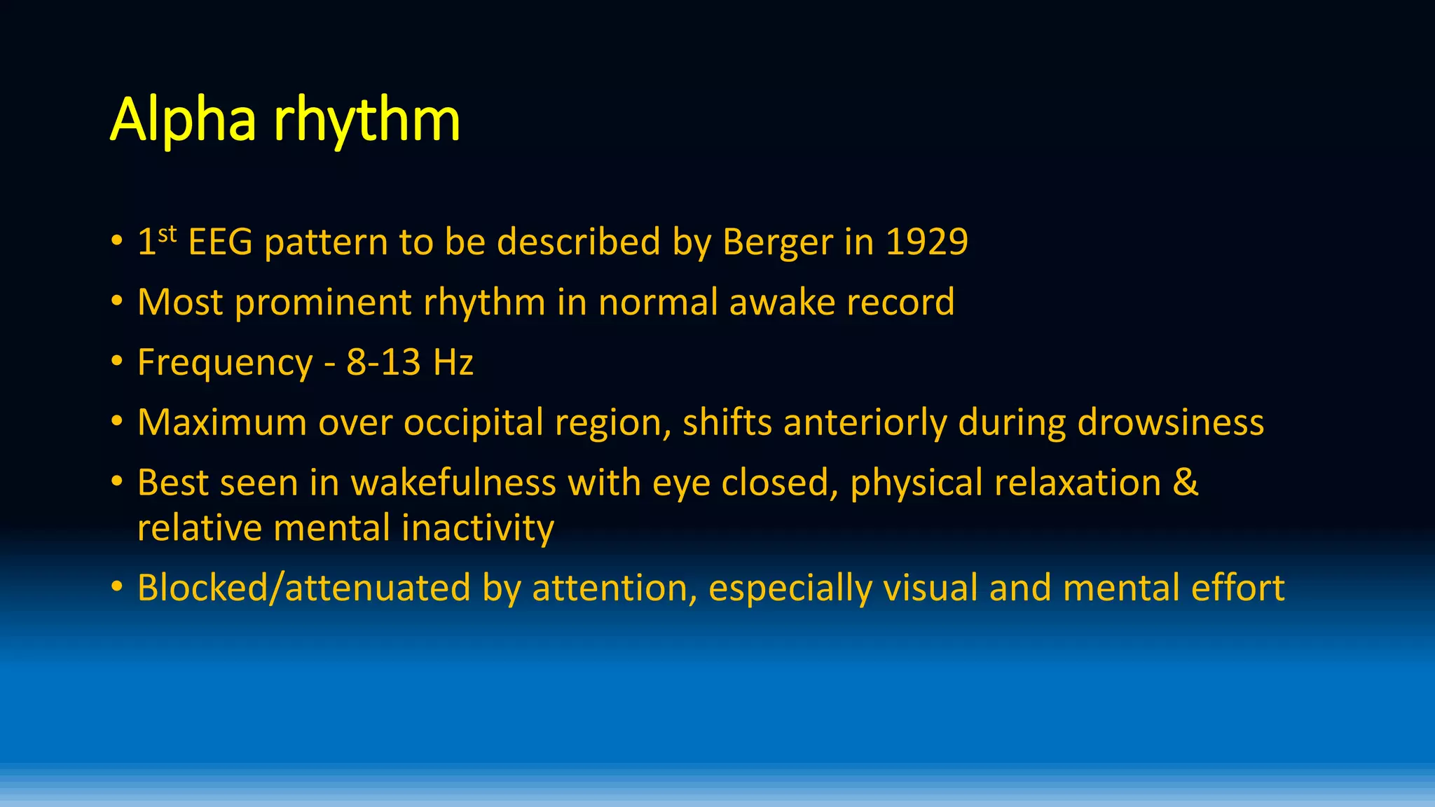 Normal Eeg Waveformspptx Brain And Nervous System Disorders