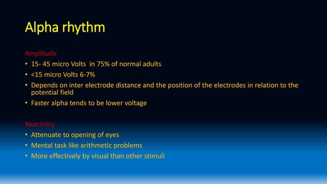 Normal EEG waveforms.pptx | Brain and Nervous System Disorders ...
