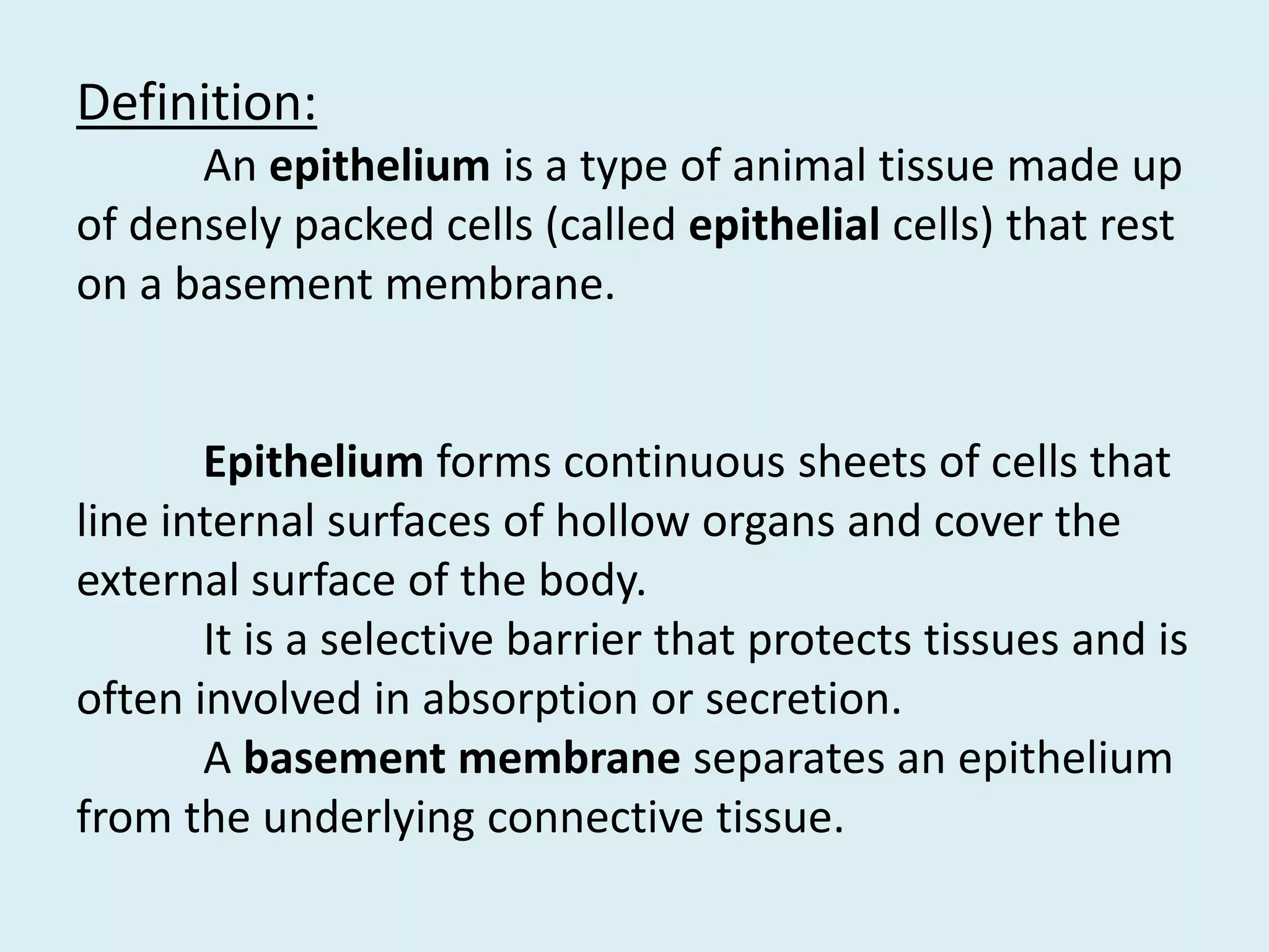 Normal epithelium | PPTX