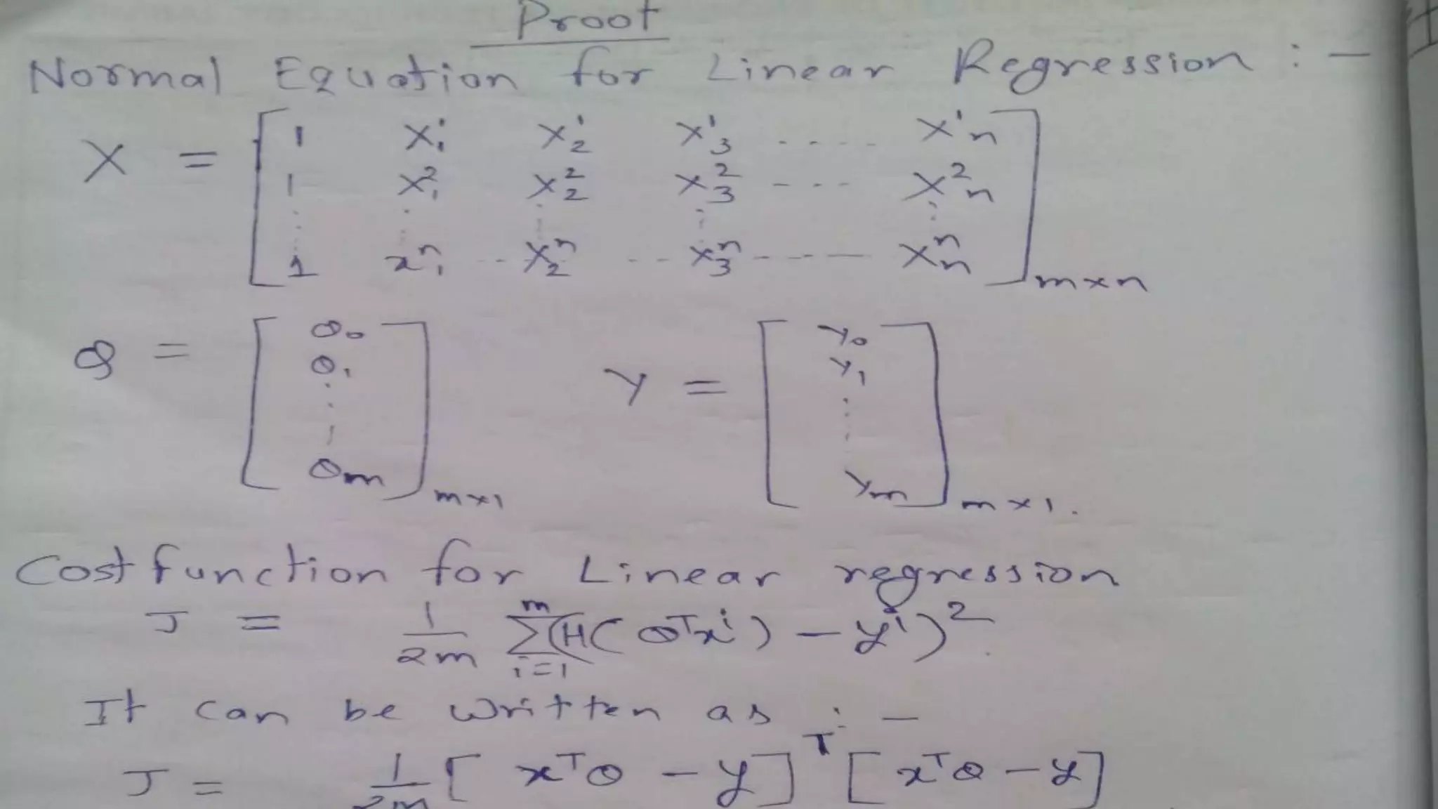 Normal equation proof | PPT