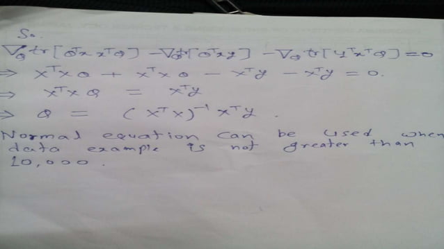 Normal equation proof | PPT