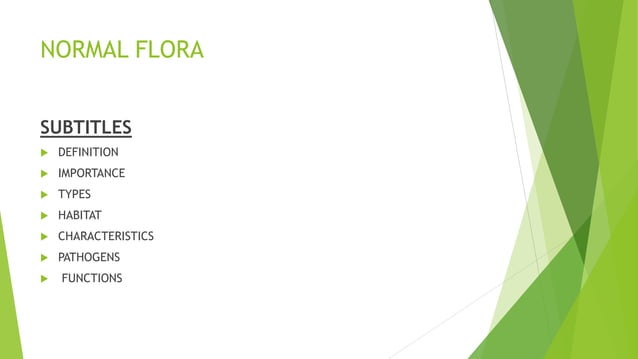 NORMAL FLORA | PPT